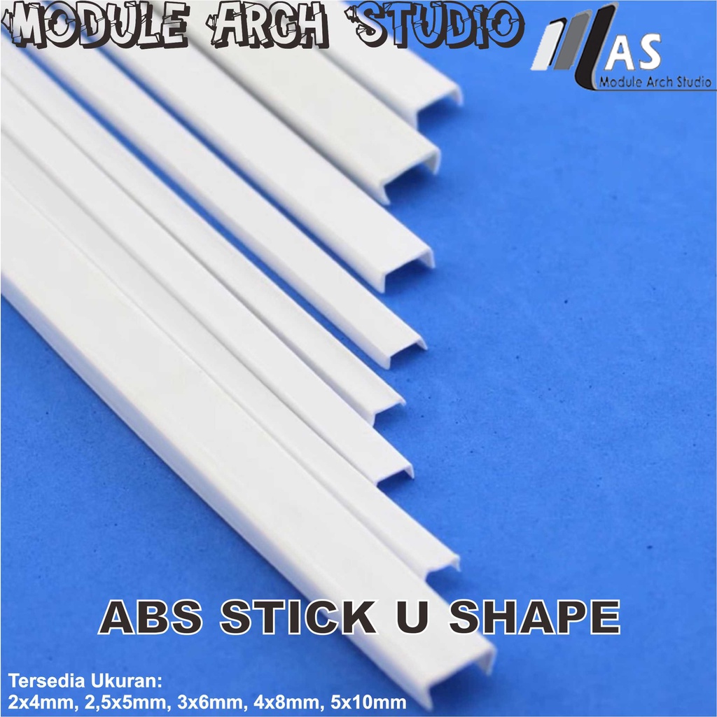 Abs Stick U Shape - U Crossed Plastic Stick - Canal C Iron Mockup ...