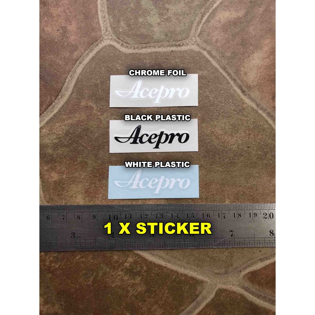 Guitar Headstock Sticker Logo Writing Acepro Stratocaster Telecaster ...