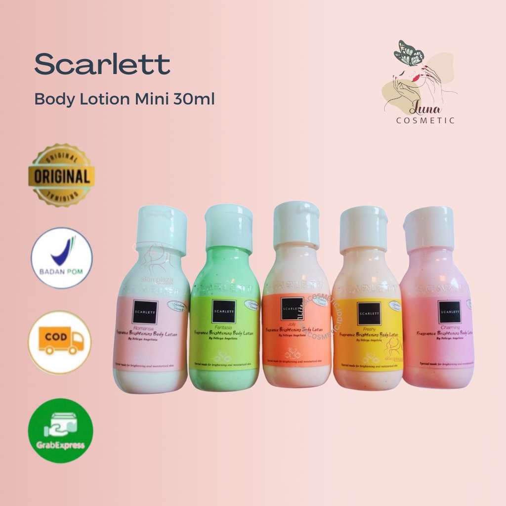 Scarlett MINI Whitening Body Lotion All Variants 30ml | Shopee Malaysia
