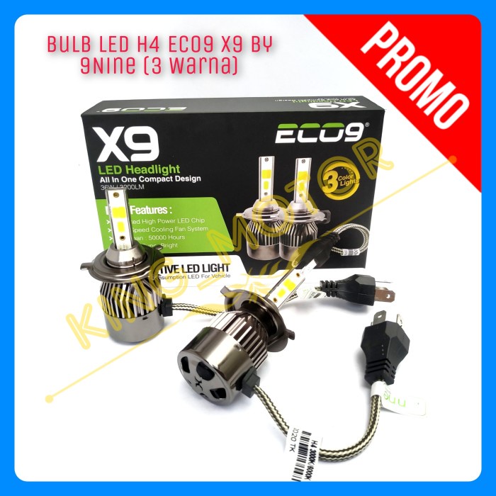 Led Bulb H4 Hi Low ECO9/ECO 9x9 by 9Nine/9 Nine (3Colors) | Shopee Malaysia
