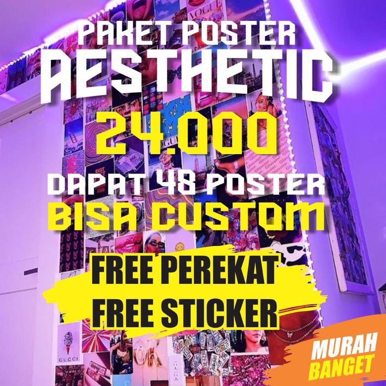 Aesthetic Wall Poster Contains 48 Sheets | Aesthetic Poster | Asthetic ...