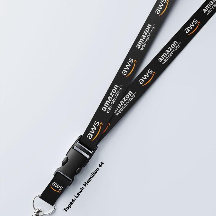 Lanyard Amazon Web Services AWS 2-sided Can Be Custom Unit | Shopee ...