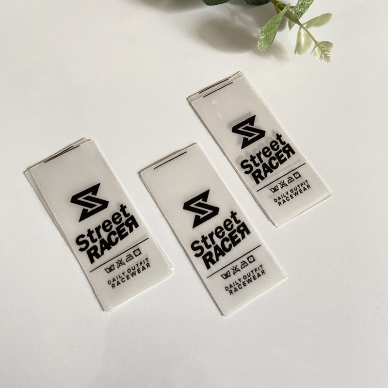 Custom Labels 100pcs/imported satin labels/white satin labels/Hijab ...