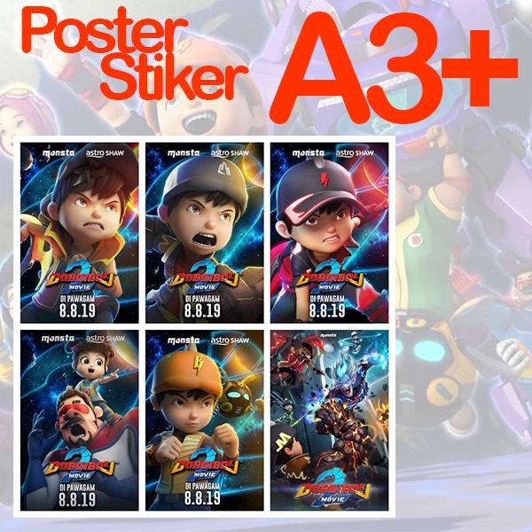 Poster Sticker A3 A3+ A4 Sticker Vinyl Artpaper 260 Cromo Boboi Boboy ...