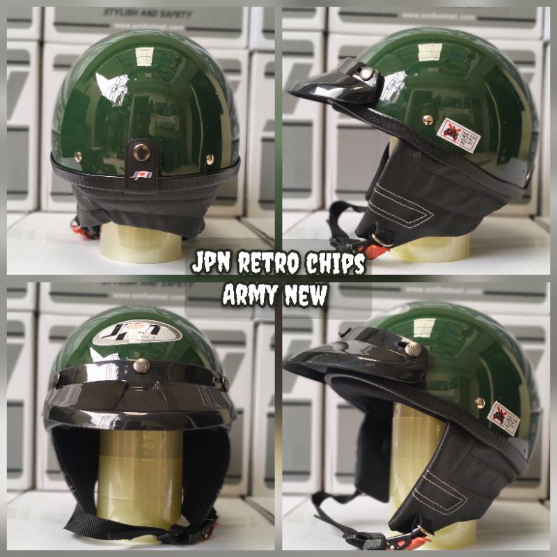 New Army Color Jpn Brand Chip Helmet | Shopee Malaysia