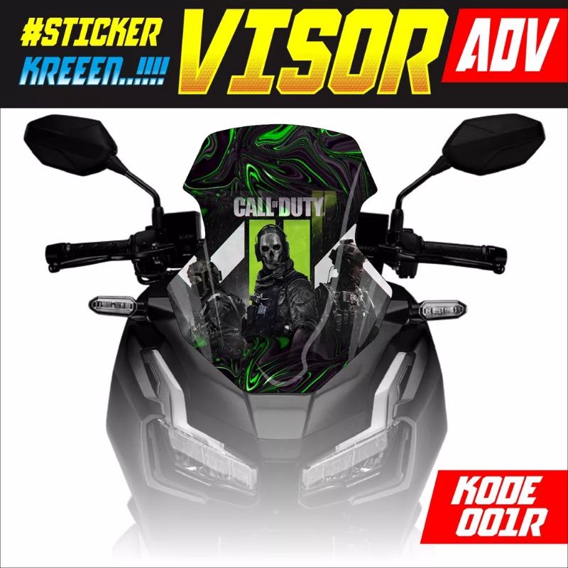 Adv 160 Front visor sticker Striping/adv Front Over Lamp Shield sticker ...