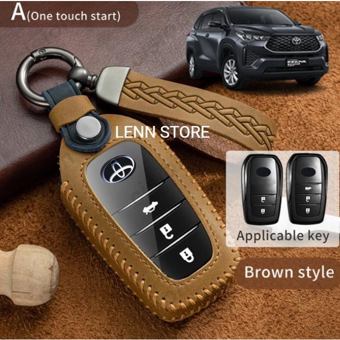 Toyota Innova Zenix 2022 2023 PREMIUM Leather Remote Key Cover | Shopee ...