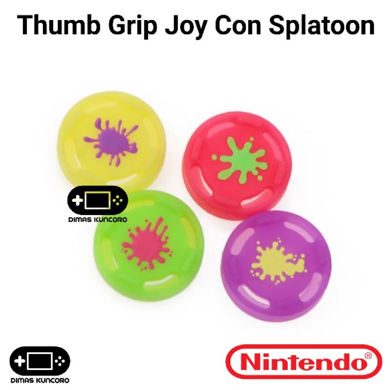 Thumb Grip Joy Con Splatoon Nintendo Switch Joycon Controller Silicone ...