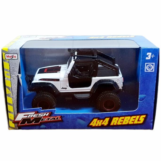 Diecast Maisto 4x4 Rebels 2003 Jeep Wrangler Rubicon Scale 1/35 | Shopee Malaysia