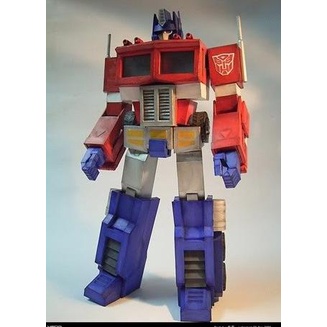Diy Papercraft Transformers Optimus Prime Transformable Pattern Sheet ...