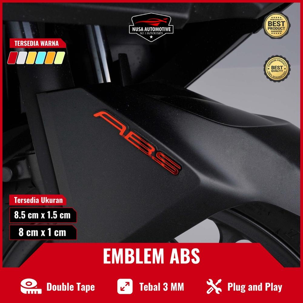 Newest 2Pcs Emblem Abs Logo Abs 3D Motorcycle Sticker Or Sticker ...