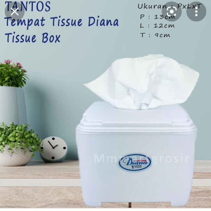 PUTIH White Tissue Box Small Faceted Tissue Box Cafe Restaurant White ...