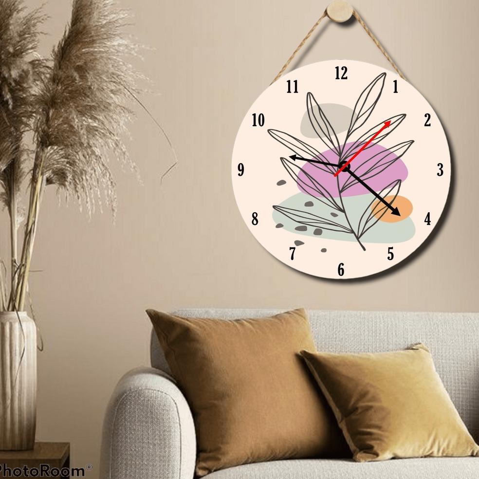KAYU >D2289) Minimalist Aesthetic Wall Clock/Aesthetic Minimalist ...