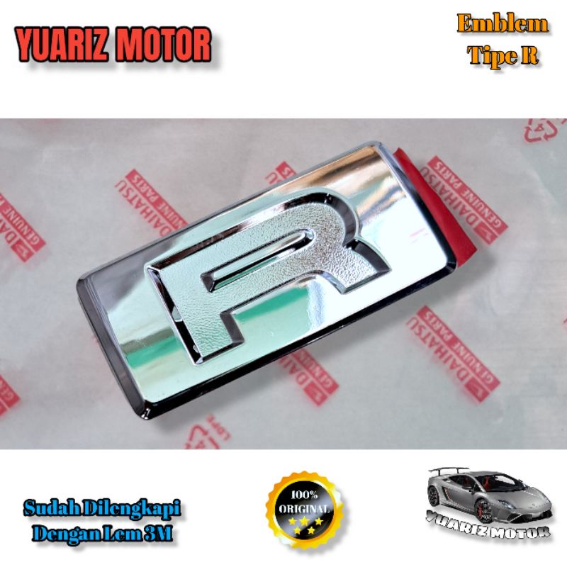 Type R EMBLEM TERIOS XENIA SIGRA AYLA ORIGINAL | Shopee Malaysia