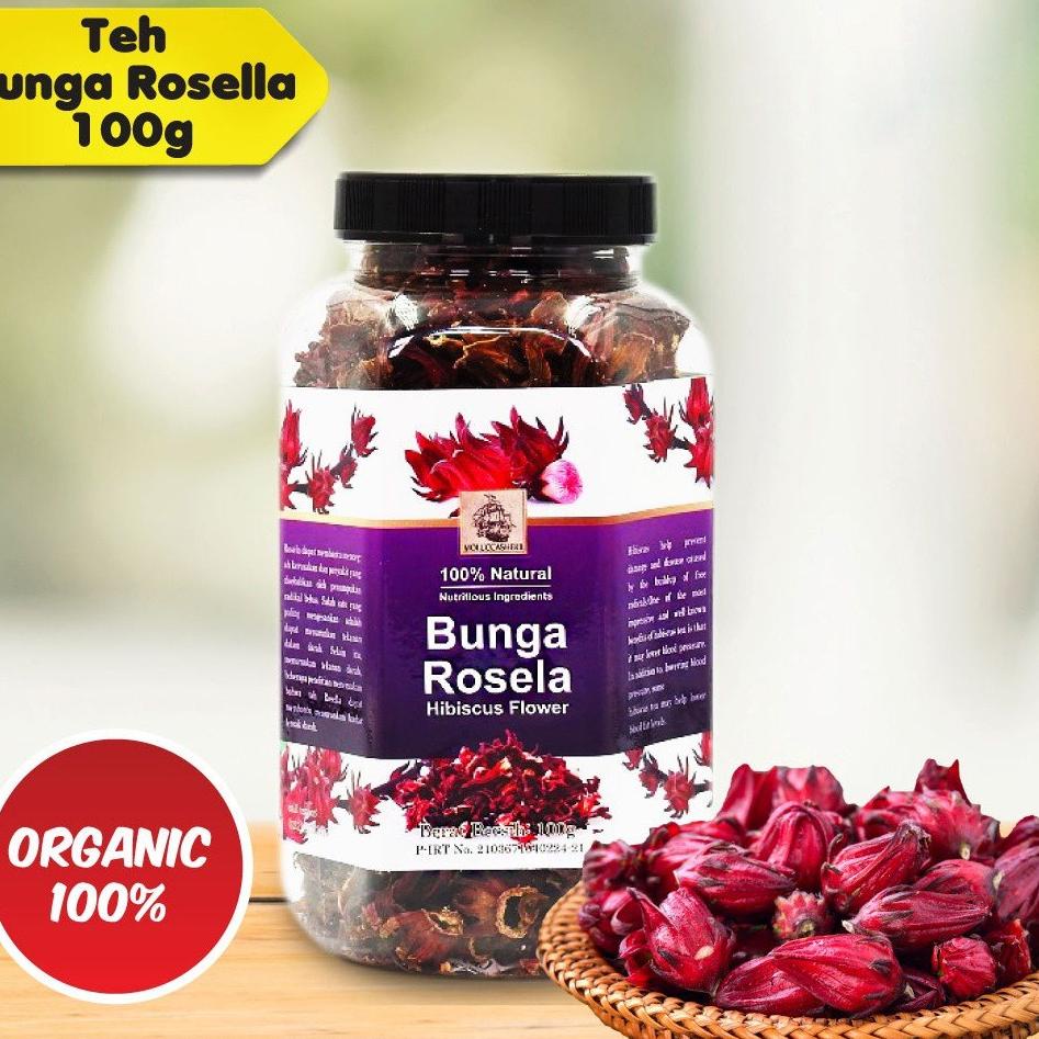 Limited Rosella Flower Tea/Hibiscus Flower Tea Jar (100gram) YEH ...