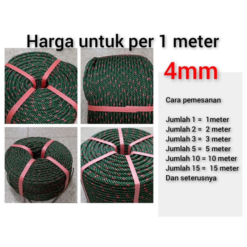 4mm Mining Rope/4mm Plastic Mining Rope (per meter) | Shopee Malaysia