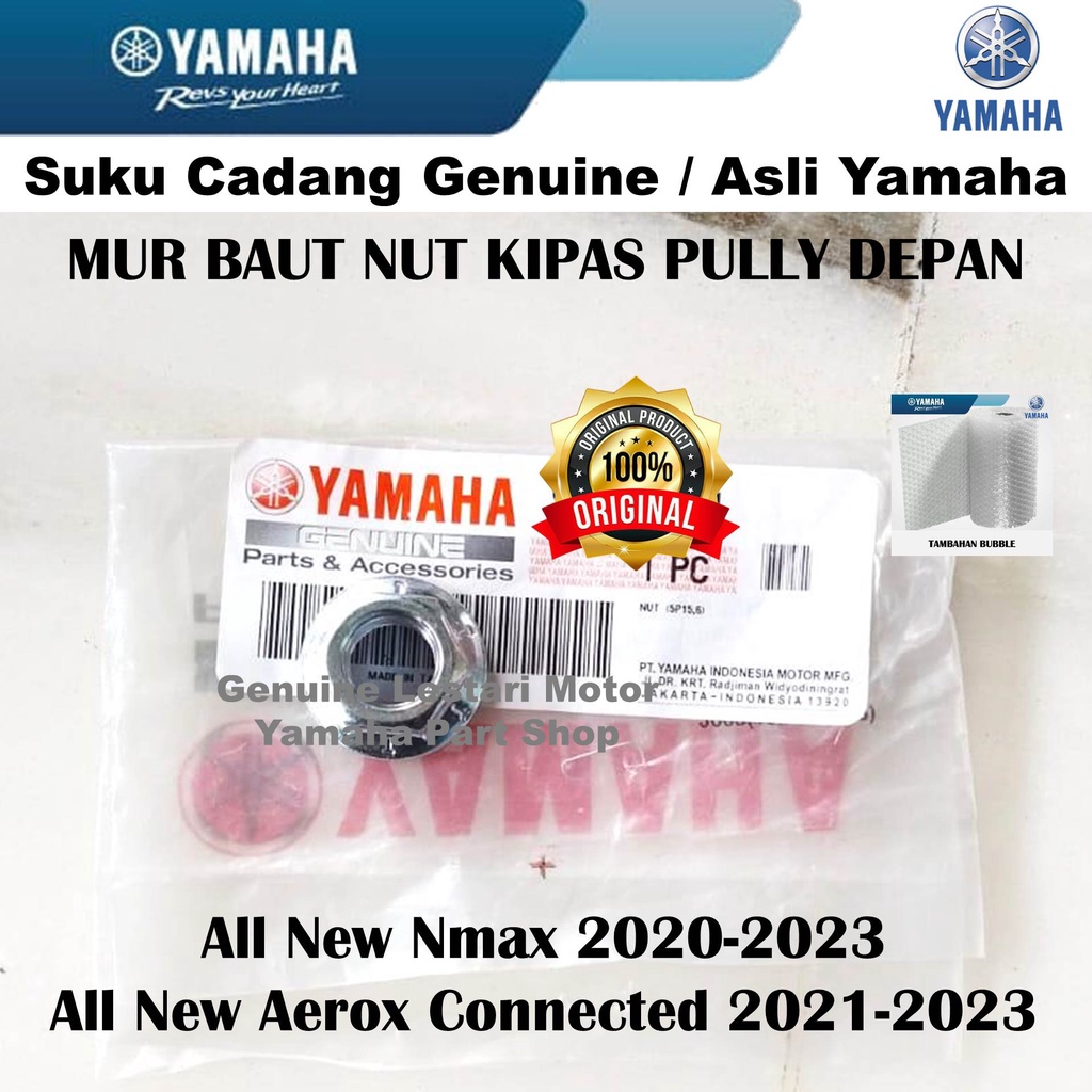All New Nmax N Max Aerox Front Pully Pulley Fan Nut Bolt Nut Original ...