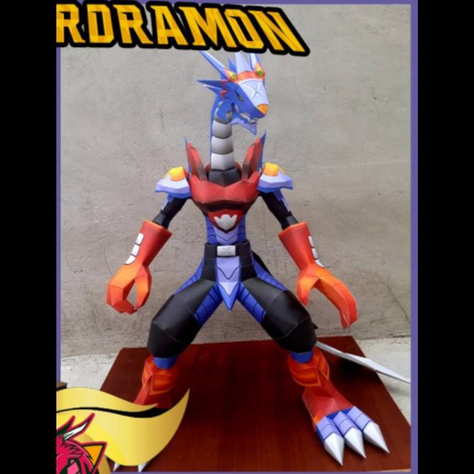 Diy Papercraft Digimon ARRESTERDRAMON Pattern 45cm | Shopee Malaysia