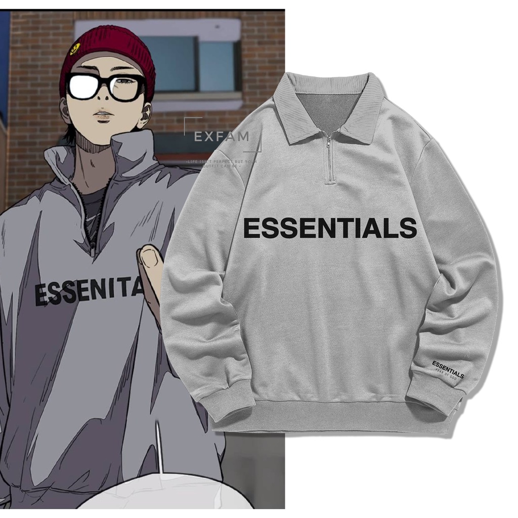 Jacket Half Zipper/Halfzip Essentials Jayjo Wind Breaker Komik Wind ...