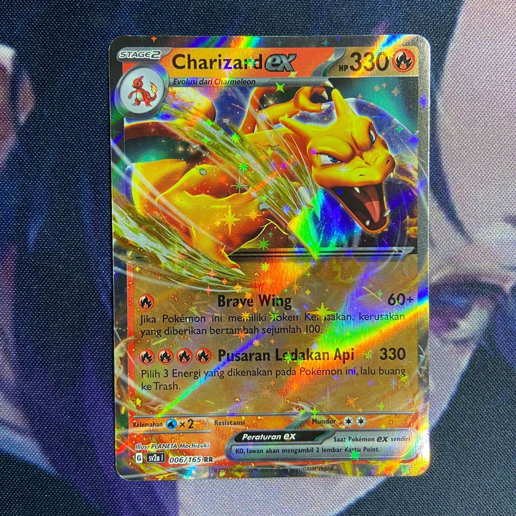 Pokemon (ID) charizard ex - SV2a 006/165 - RR | Shopee Malaysia