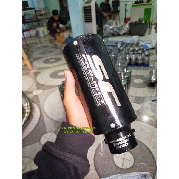 HITAM Slincer Exhaust SC PROJECT Black INLET50 | Shopee Malaysia