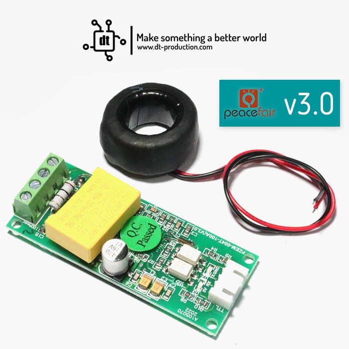 Pzem 004T PZEM-004T version 3.0 100A AC Current Sensor / Energy Meter ...