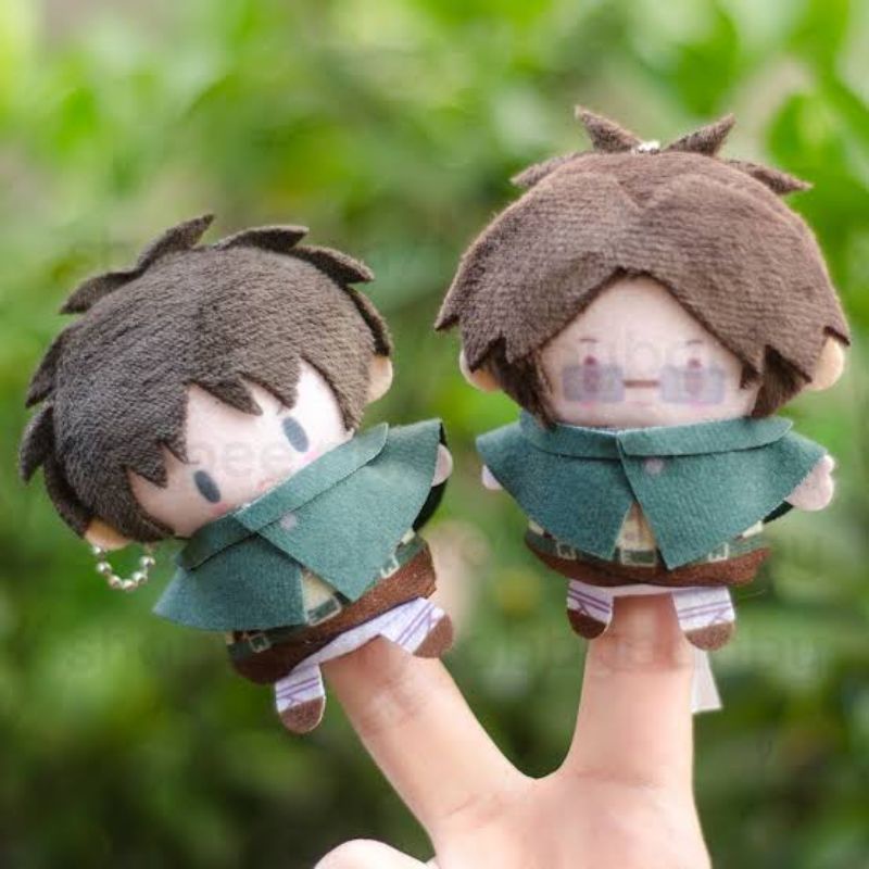 Attack on Titan AOT puppela finger mascot 10cm eren levi erwin hange ...