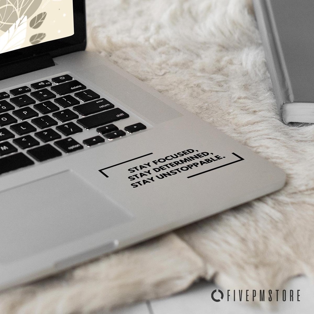 Stay Focused Quote Sticker - Motivational Quote Sticker for Mac Asus ...