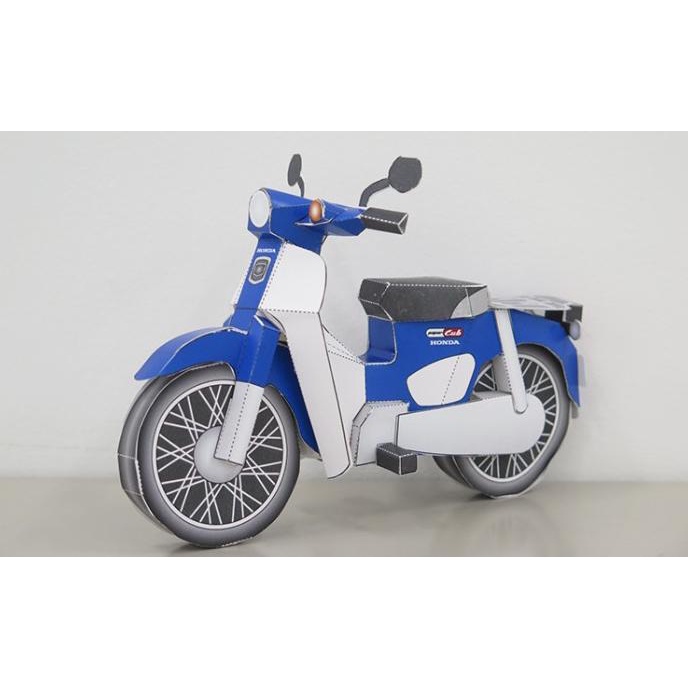 Diy Papercraft Papercraft Honda Super Cub Simple Motorcycle Pattern ...