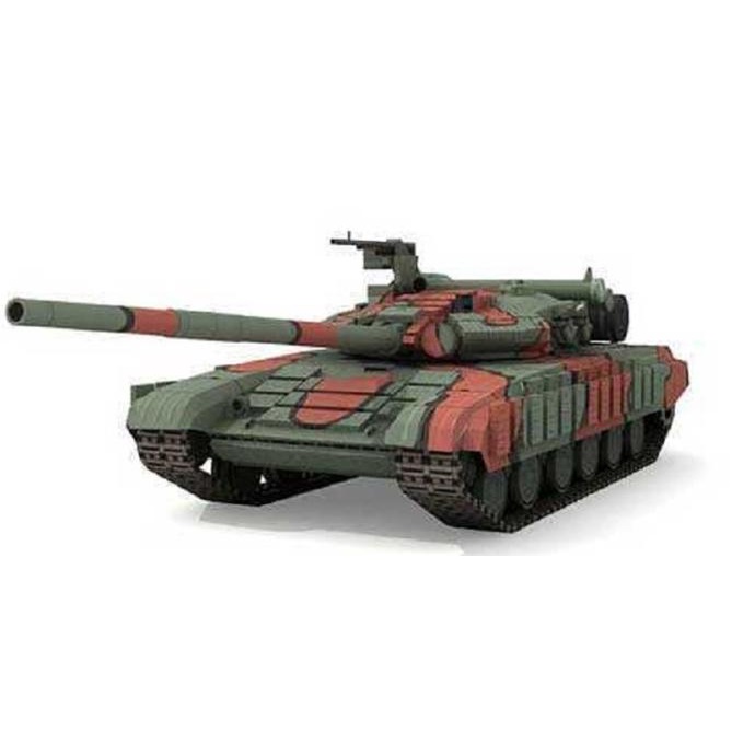 Diy Papercraft Sheet Paper Pattern T-64B Russian Main Battle Tank ...