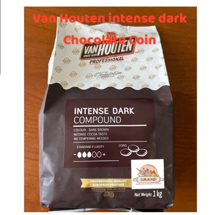 Van Houten Dark Coin 1Kg Compound Chocolate Dcc Chocolate Chocolate | Shopee Malaysia