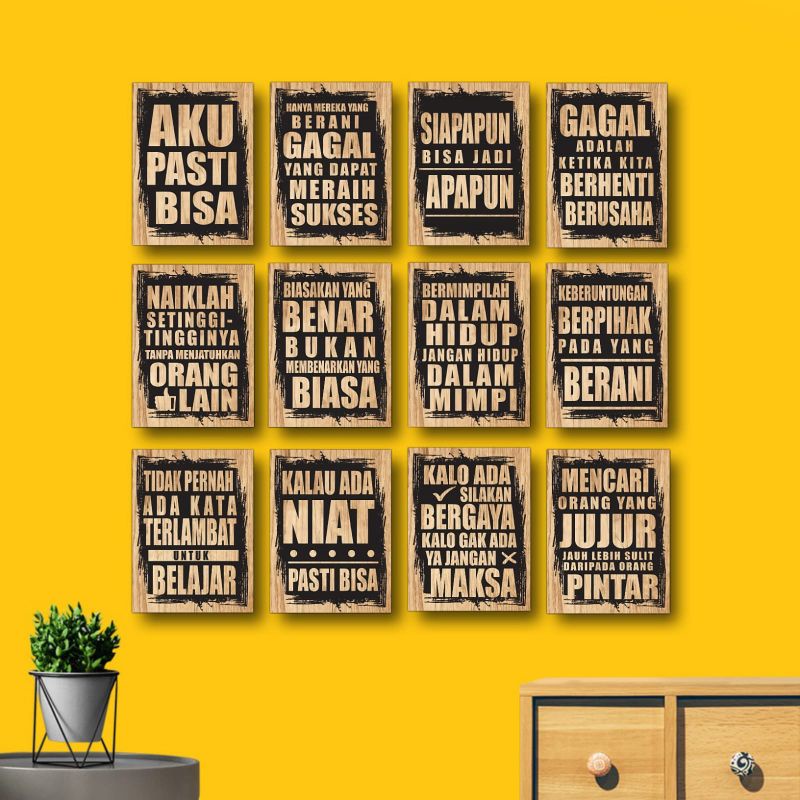 HIASAN DINDING Motivational Wall Decoration Workspace Display ...