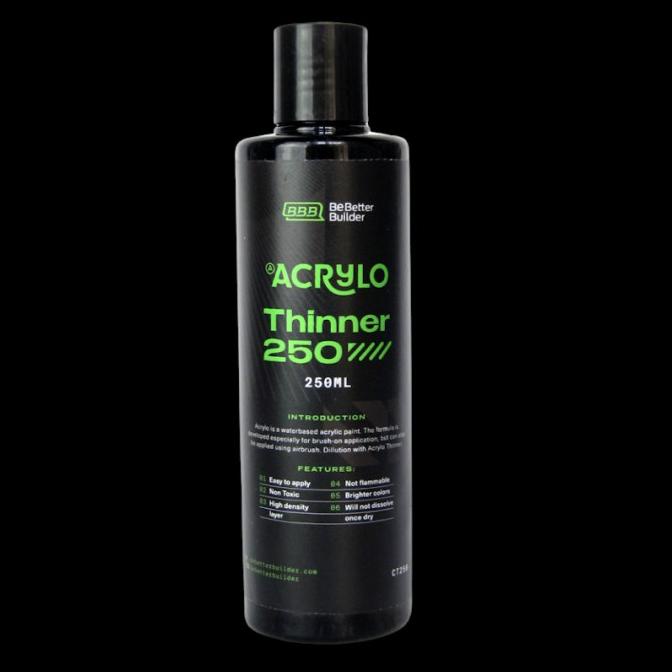 Acrylo Thinner 250ml Water Based Acrylic Paint Gundam Paint | Shopee ...
