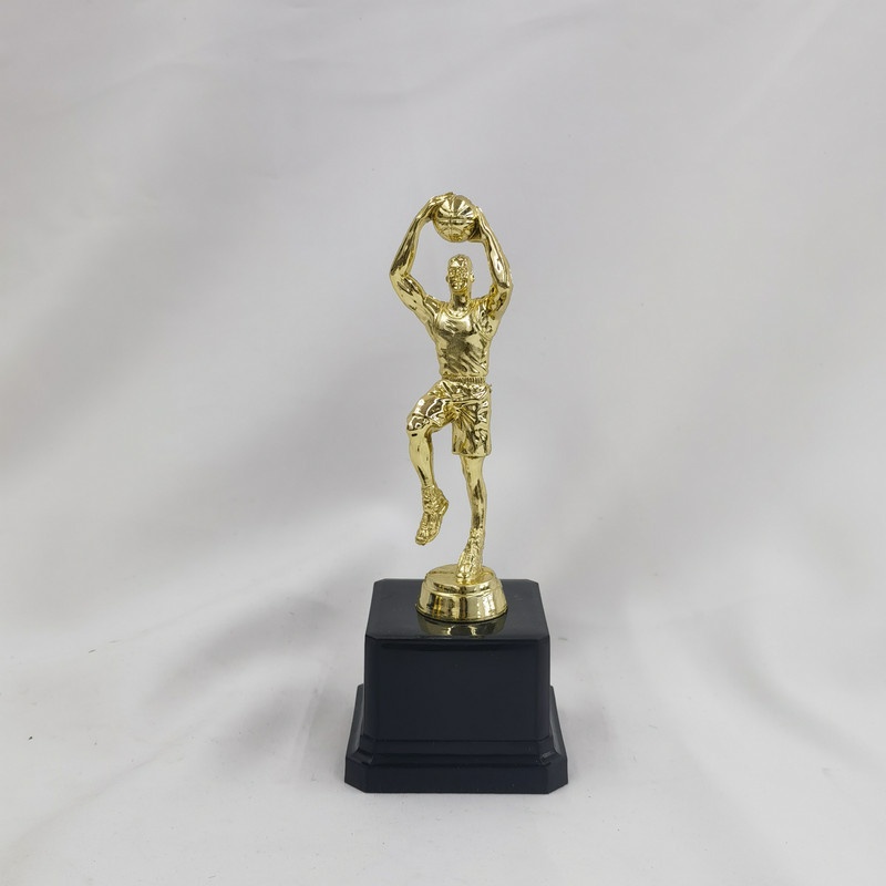 Plastic Basketball Trophy Ball Gold Black A807 Basketball Championship ...