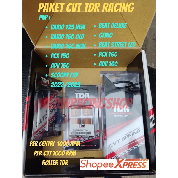 Tdr Racing Roller CVT Package Per CVT Per Centri Vario 125 New/Vario 150/Vario 160/PCX/ADV/Beat ...
