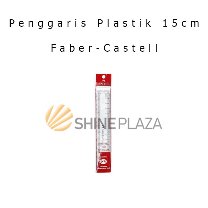 Faber Castell Plastic Ruler 15cm - Plastic Ruler 15 cm | Shopee Malaysia