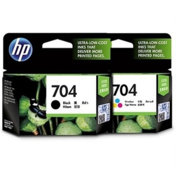 Hp Ink 704 blak+704 color original | Shopee Malaysia