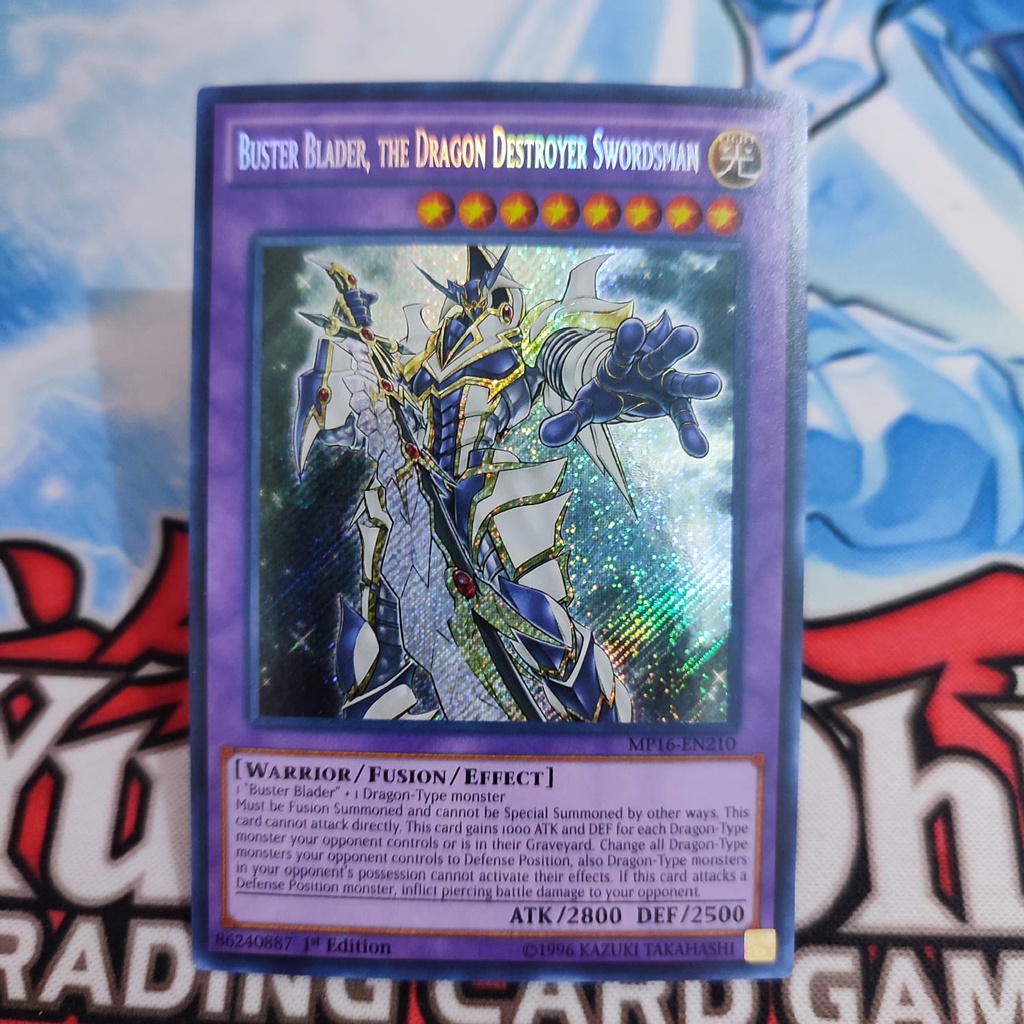Yugioh buster blader the dragon destroyer swordsman MP16 secret rare 1st original | Shopee Malaysia