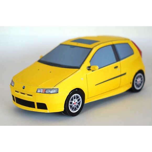 Diy Papercraft Vehicle Pattern Paper Sheet FIAT Pusto HGT Abarth ...