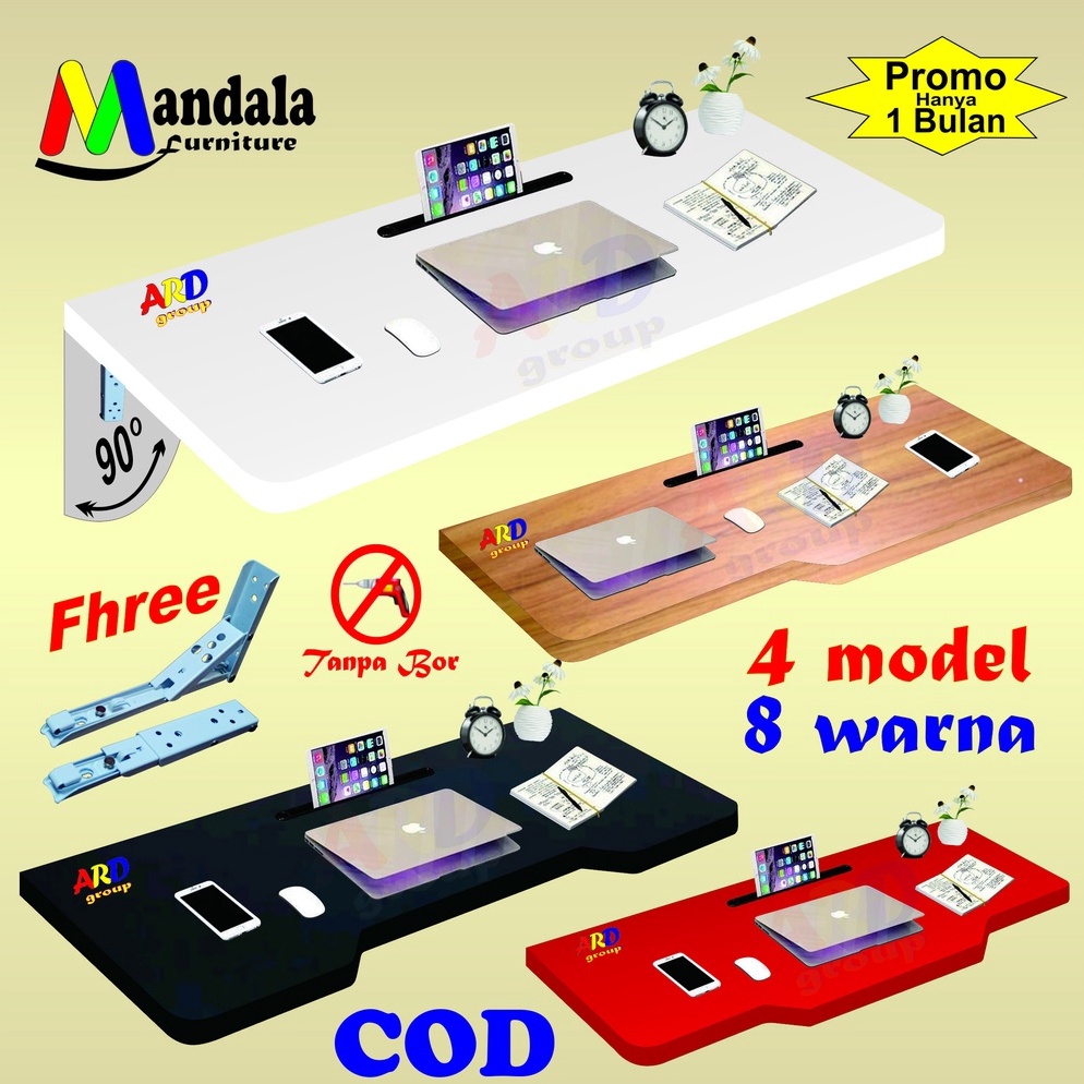 . (100*40) Laptop Wall Folding Table/Notebook Study/Office Work Desk ...