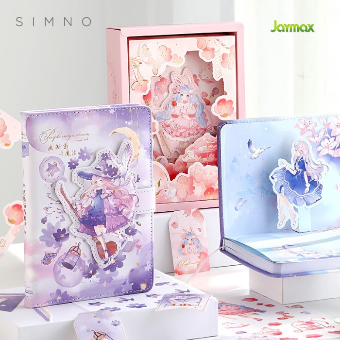 3d Pop Up Magnetic Diary Notebook+Magic Dream Sticker/Children's Book ...