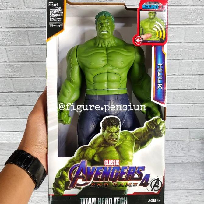Marvel AVENGERS RED HULK TITAN HERO TECH WITH SOUND FIGURE | Shopee ...