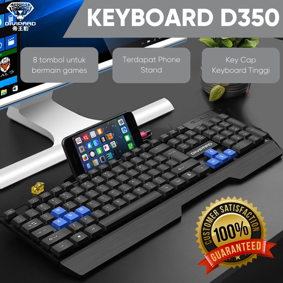 Hurry Up And Buy The D350 Divipard Cable Gaming Keyboard For Laptop ...