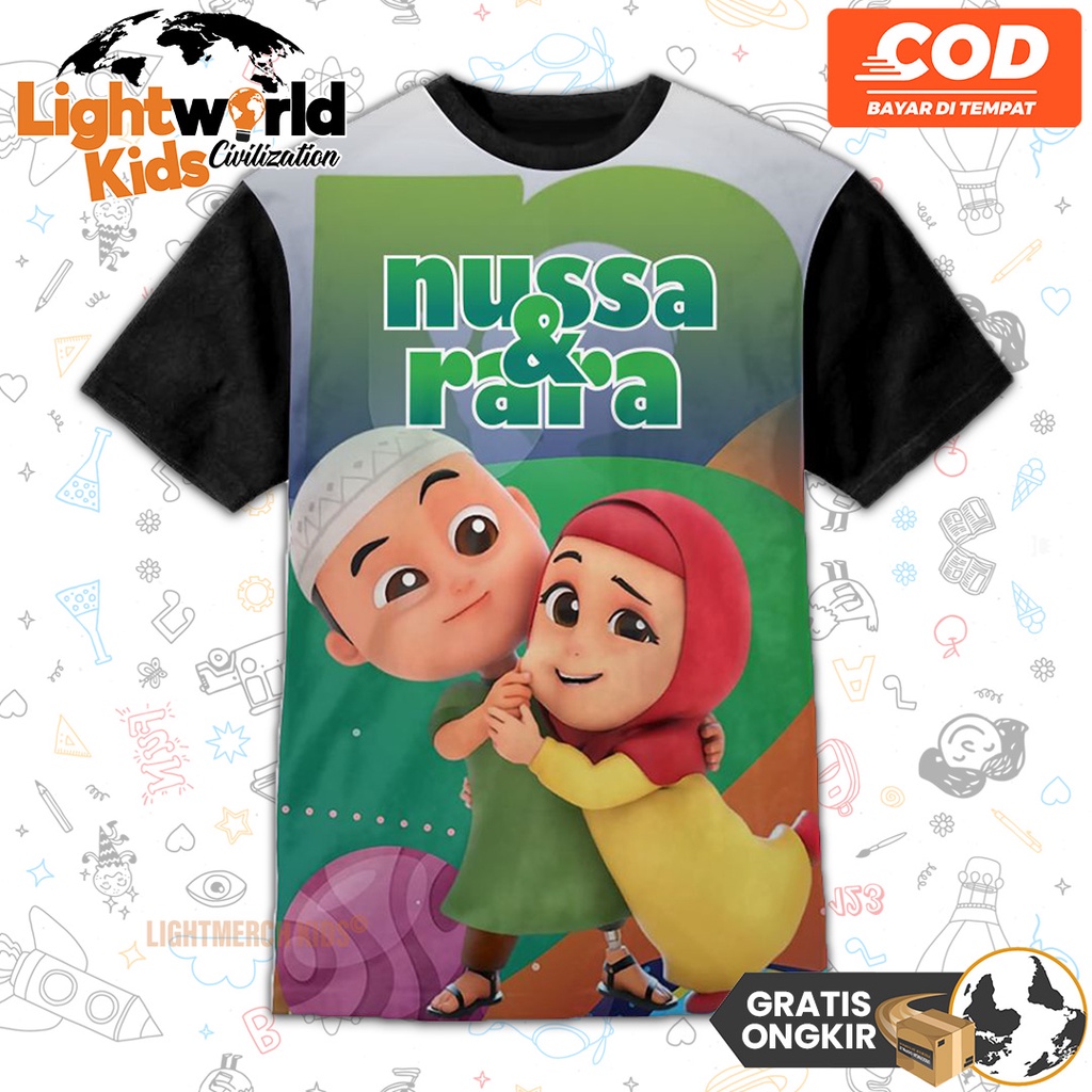 Children's 3D T-Shirt Cartoon Model Nussa Rara v20 3D Printing Anime ...