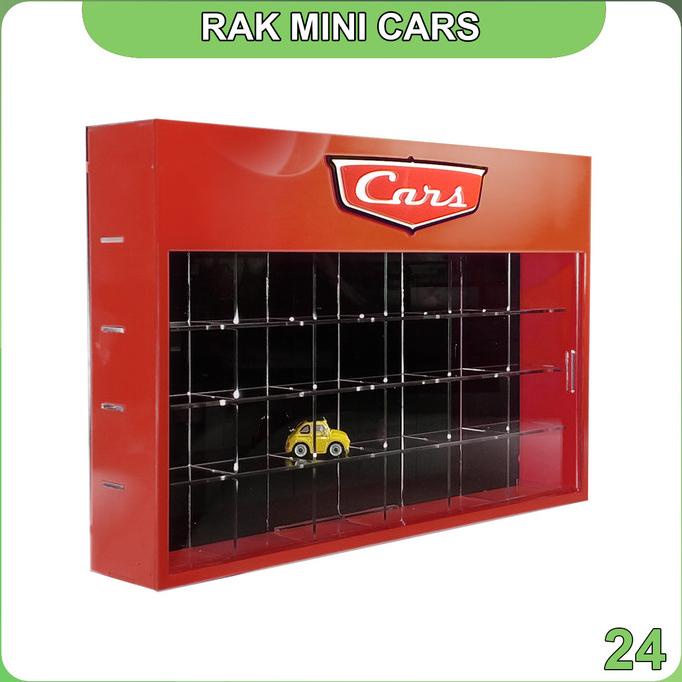 MERAH HITAM Acrylic Shelf Diecast Mattel Disney Cars 3mini Racers 24red ...