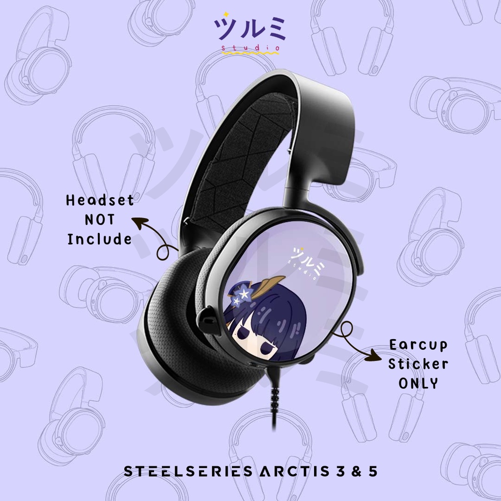 【READ Description】【steelseries】genshin Impact Earcup STICKER / SKIN for ...