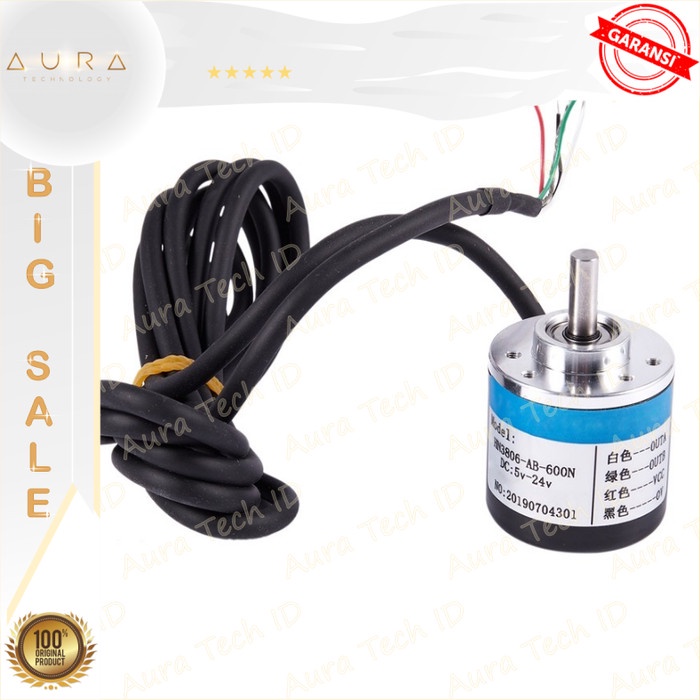 Enco Rotary Encoder 600P/R 600P Npn 5-24v Rt 3806 Ab 360N | Shopee Malaysia