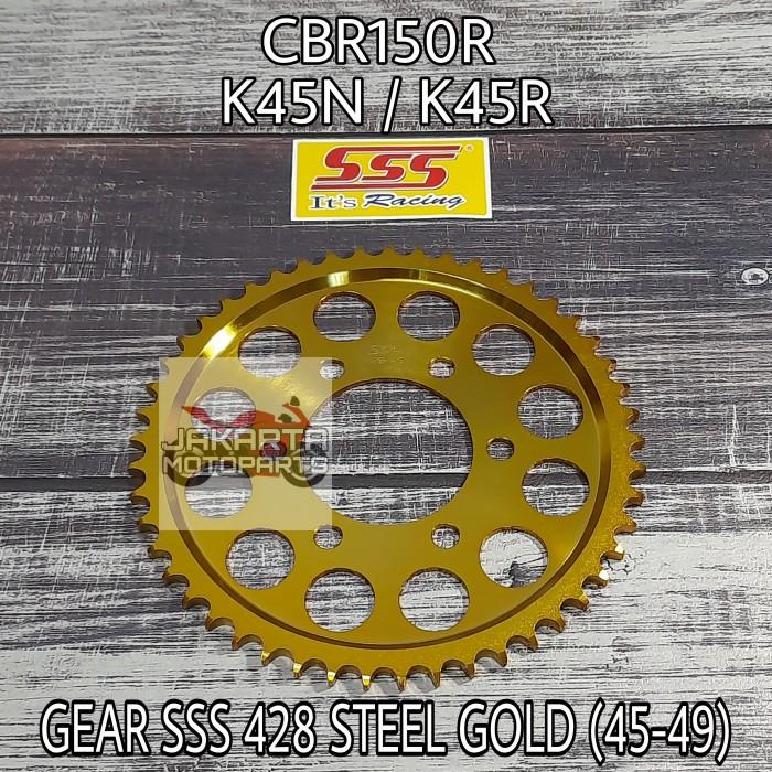 Gear Rear GEAR SSS 428 STEEL GOLD CB150X CB150R CBR150R K45N K45R ...