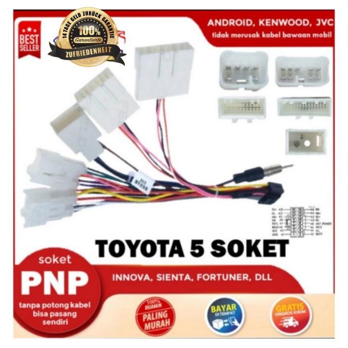 Toyota Daihatsu Android Head Unit PNP Socket Cable/Plug N Play Socket ...