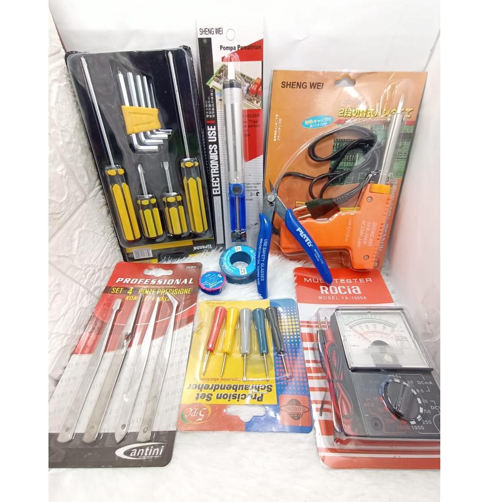 Electric Soldering Set Tin Soldering Shoot W/Straw/Yellow Screwdriver ...